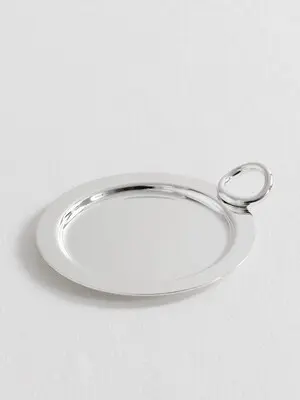 Christofle Vertigo -plated Coaster - Silver