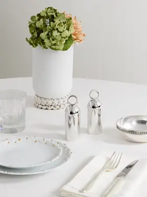 Christofle Vertigo -plated Salt And Pepper Shakers