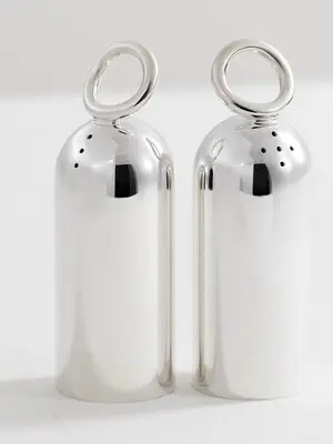 Christofle Vertigo -plated Salt And Pepper Shakers