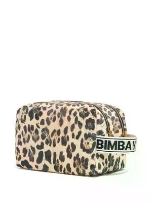 Bimba Y Lola Large Leopard-print Cosmetic Bag