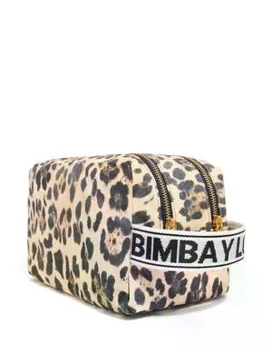 Bimba Y Lola Large Leopard-print Cosmetic Bag