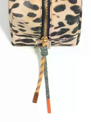 Bimba Y Lola Medium Leopard-print Cosmetic Pouch