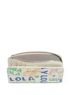 Bimba Y Lola Logo-print Zip Wallet - White