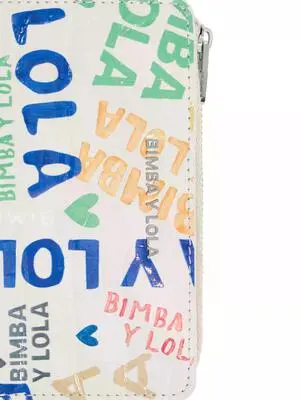 Bimba Y Lola Logo-print Zip Wallet - White