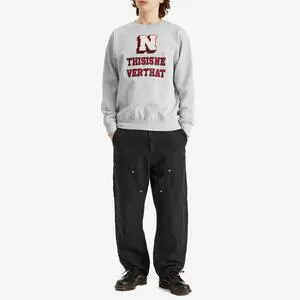 THISISNEVERTHAT Cross Stitched Crew Sweatshirt