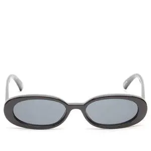 Le Specs Outta Love Oval Sunglasses - Black