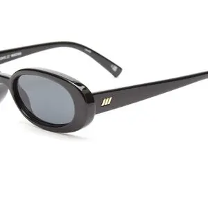 Le Specs Outta Love Oval Sunglasses - Black