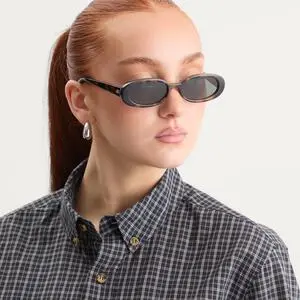 Le Specs Outta Love Oval Sunglasses - Tort