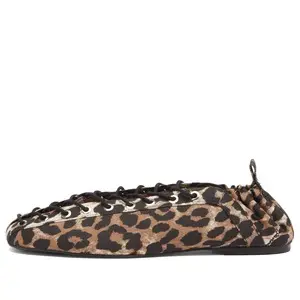 GANNI Leopard Print Flats