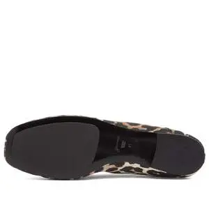 GANNI Eyelets Lace Up Ballerina - Leopard