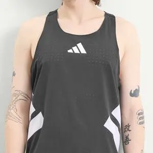 Adidas Adizero Road To Records Tank Top - Black