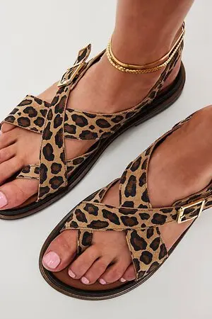 Free People Safari Sandals - Neutral Motif