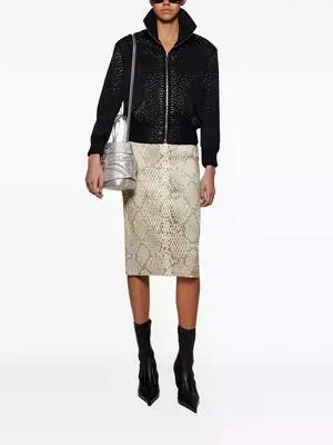 Alexander Wang Snake-print Pencil Skirt
