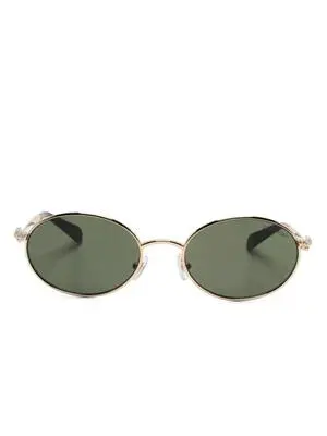 SWAROVSKI Oval-frame Sunglasses - Gold