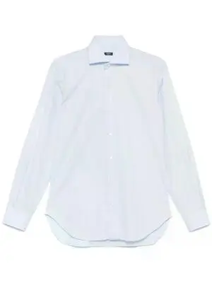 BARBA NAPOLI Cotton Shirt - Blue