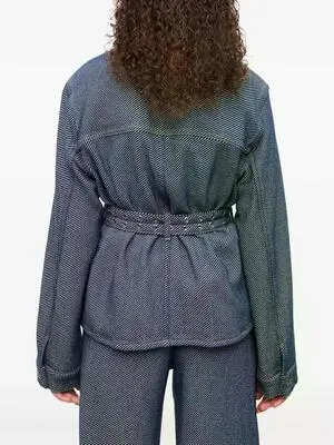 GANNI Belted Denim Jacket