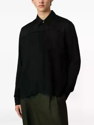 Ami Long-sleeved Contrasted Shirt