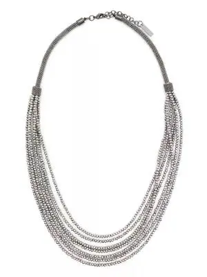 PESERICO Peserico Crystal-Embellished Layered Necklace