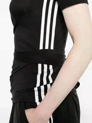 Y3 3-stripes Logo T-shirt - Black