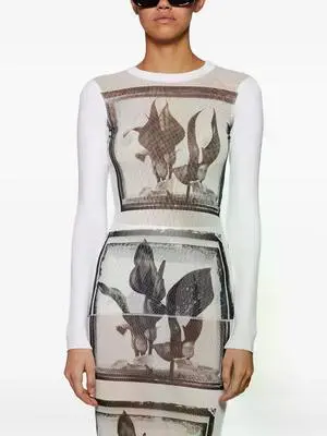 JEAN PAUL GAULTIER Flowers Cadres Top