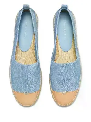 Tory Burch Leather Espadrilles - Blue
