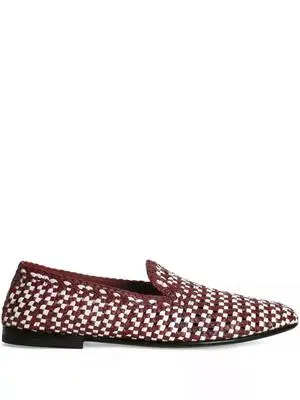 Dolce & Gabbana Interwoven Loafers - Red