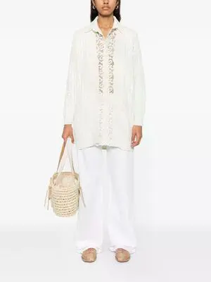 Eleventy Metallic-threading Cardigan - Neutrals