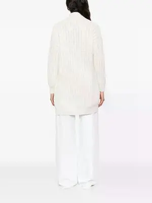 Eleventy Metallic-threading Cardigan - Neutrals