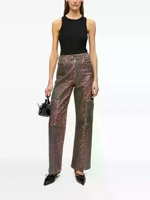 GANNI Leopard-print Jeans