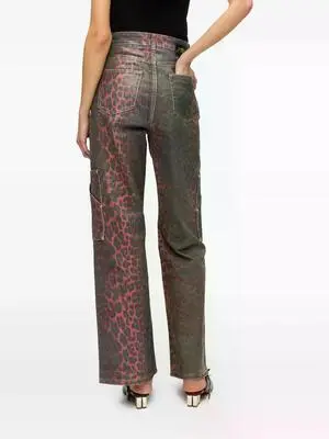 GANNI Leopard-print Jeans