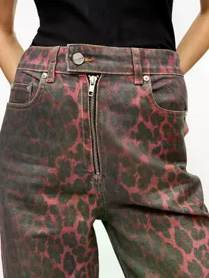 GANNI Leopard-print Jeans