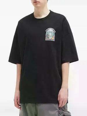 MUSIUM DIV. Cotton T-shirt - Black