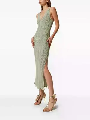 TWINSET Knitted Midi Dress - Green