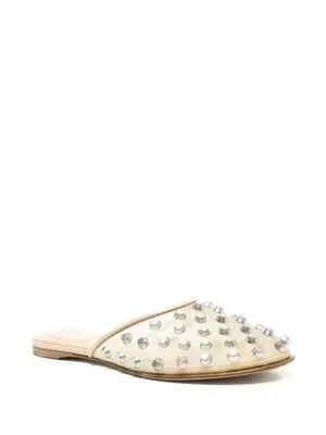 Alexander Wang Rhodes Studded Mules - Neutrals