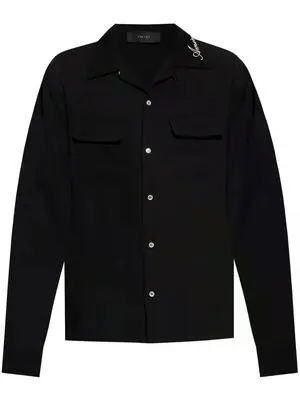 Amiri Logo-embroidered Collar Shirt