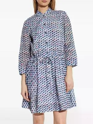 Tory Burch Printed Mini Dress - Blue