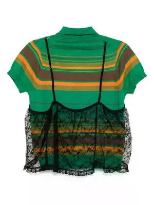 Kolor Strip Polo Tops
