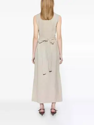 Brunello Cucinelli Wrap-effect Midi Dress