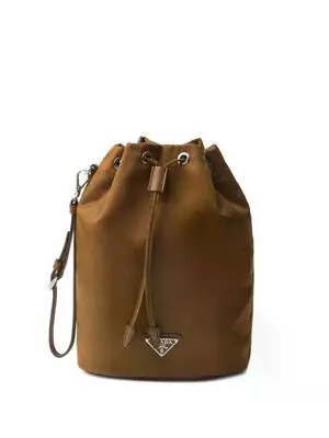 Prada Re-nylon Bucket Bag - Brown