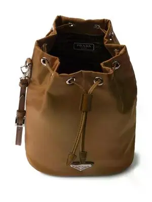 Prada Re-nylon Bucket Bag - Brown
