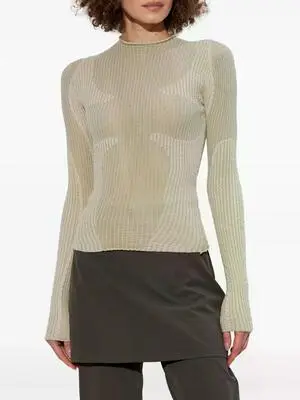 ROA Fine Ribbed Long Sleeve Top