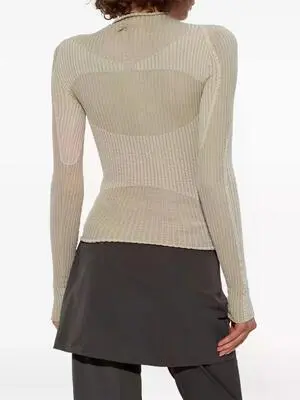 ROA Fine Ribbed Long Sleeve Top
