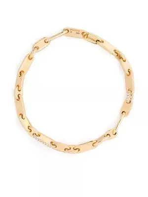 MAOR 18k Yellow Monolinka 4mm Diamond Bracelet - Gold
