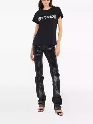 Roberto Cavalli Distressed Flared Jeans