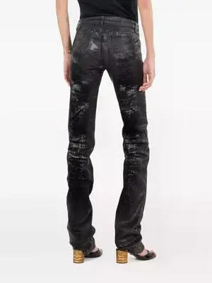 Roberto Cavalli Distressed Flared Jeans