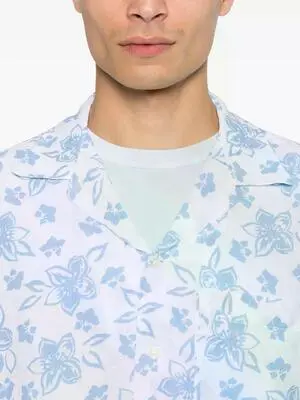 120% Lino Floral-print Shirt