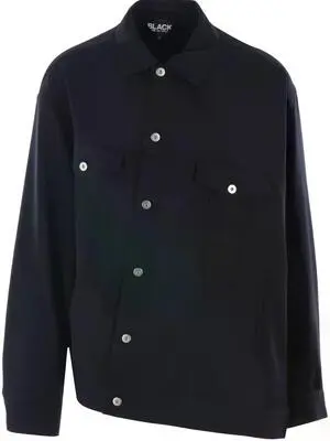 BLACK COMME DES GARÇONS Asymmetric Gabardine Jacket