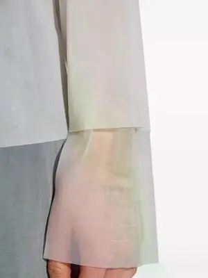 Comme Des Garçons Semi-sheer Blouse - White