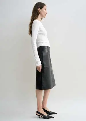 TOTEME Compact Cotton Top - White