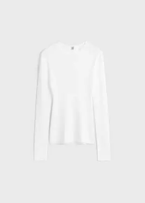 TOTEME Compact Cotton Top - White